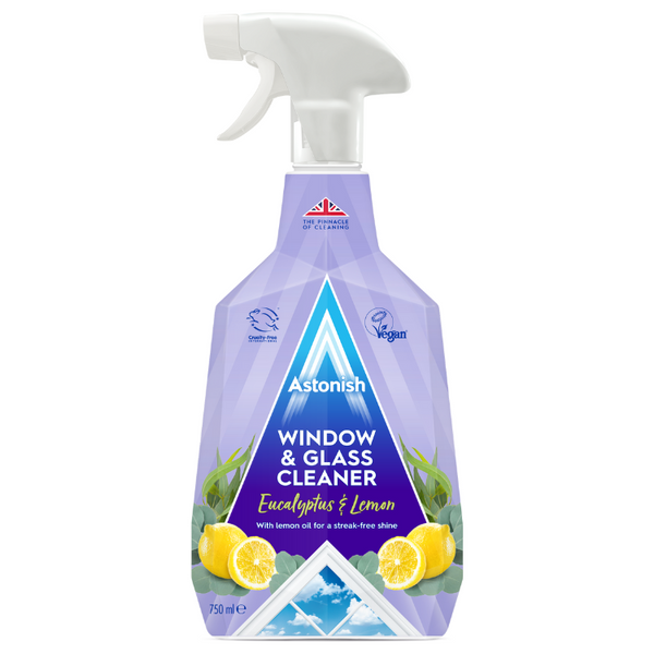 Astonish 750ML Window & Glass Cleaner Eucalyptus & Lemon – Topline Cleary's