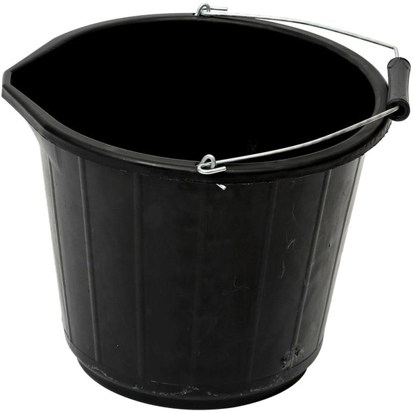 Plastic Bucket Black - 3 Gallon – Topline Cleary's